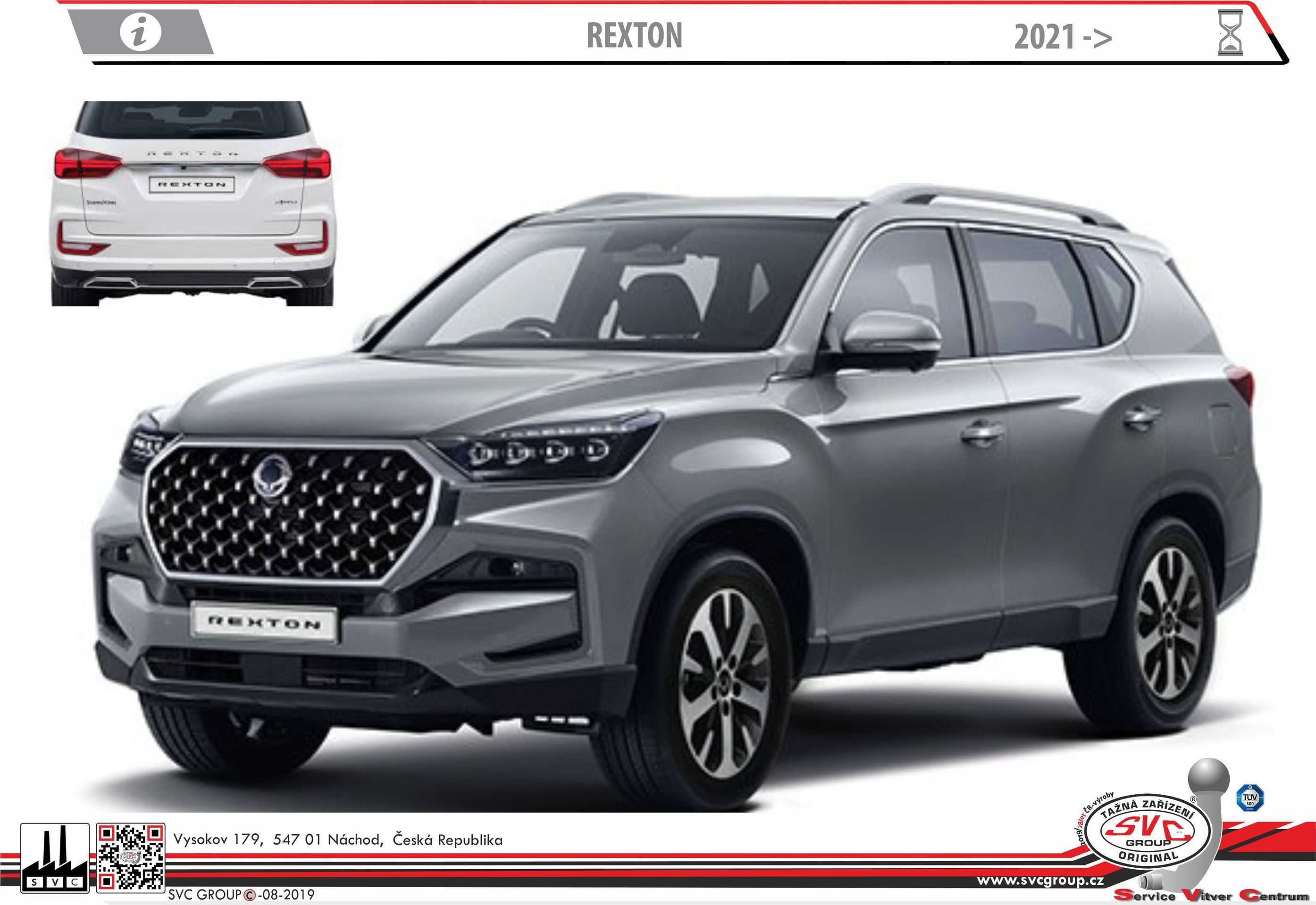 Tažné zařízení Ssang Yong REXTON (03/2021->) | konfigurátor | SVC Group