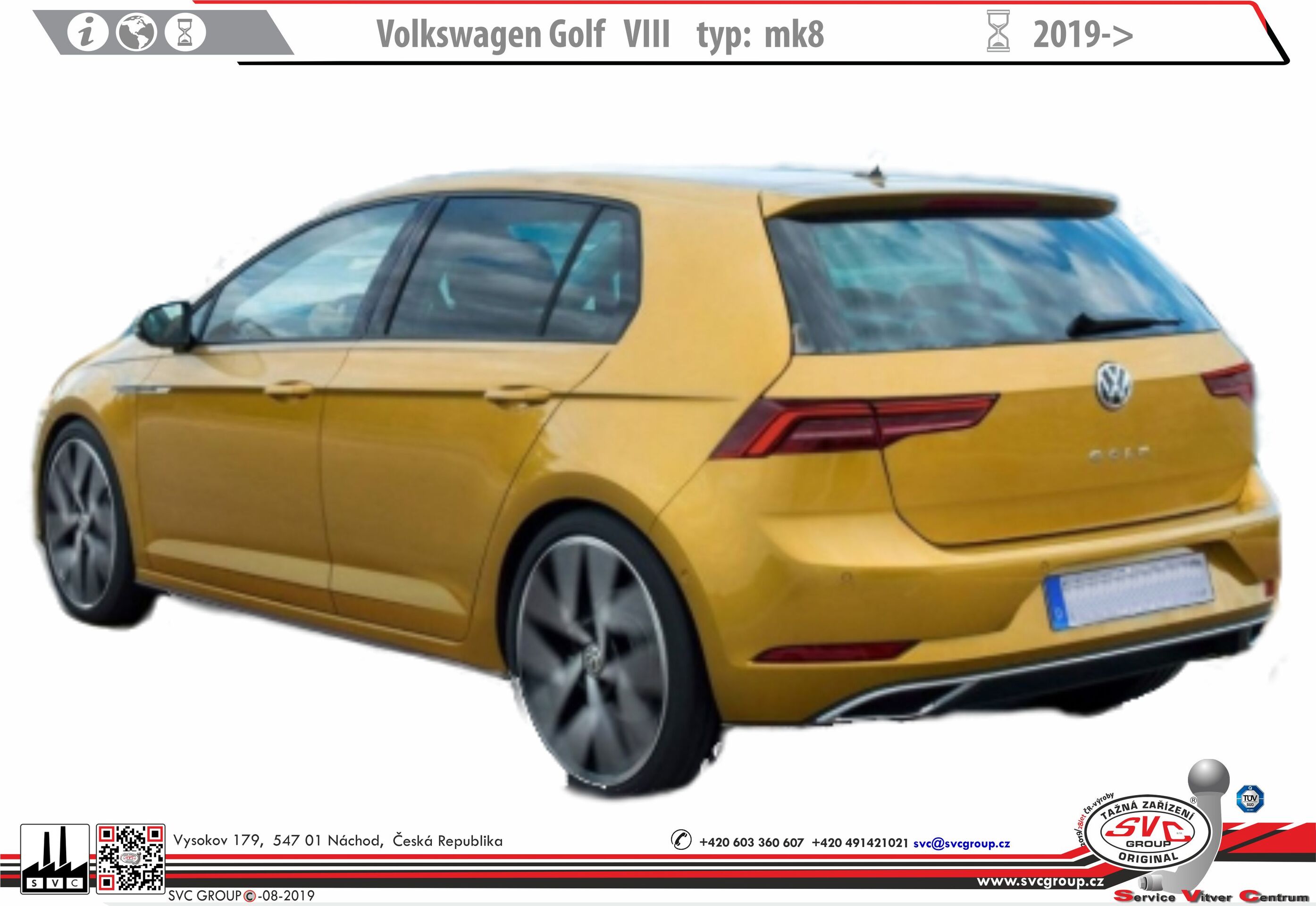 Tažné zařízení VOLKSWAGEN Golf Hatchback 2026 | konfigurátor | SVC Group